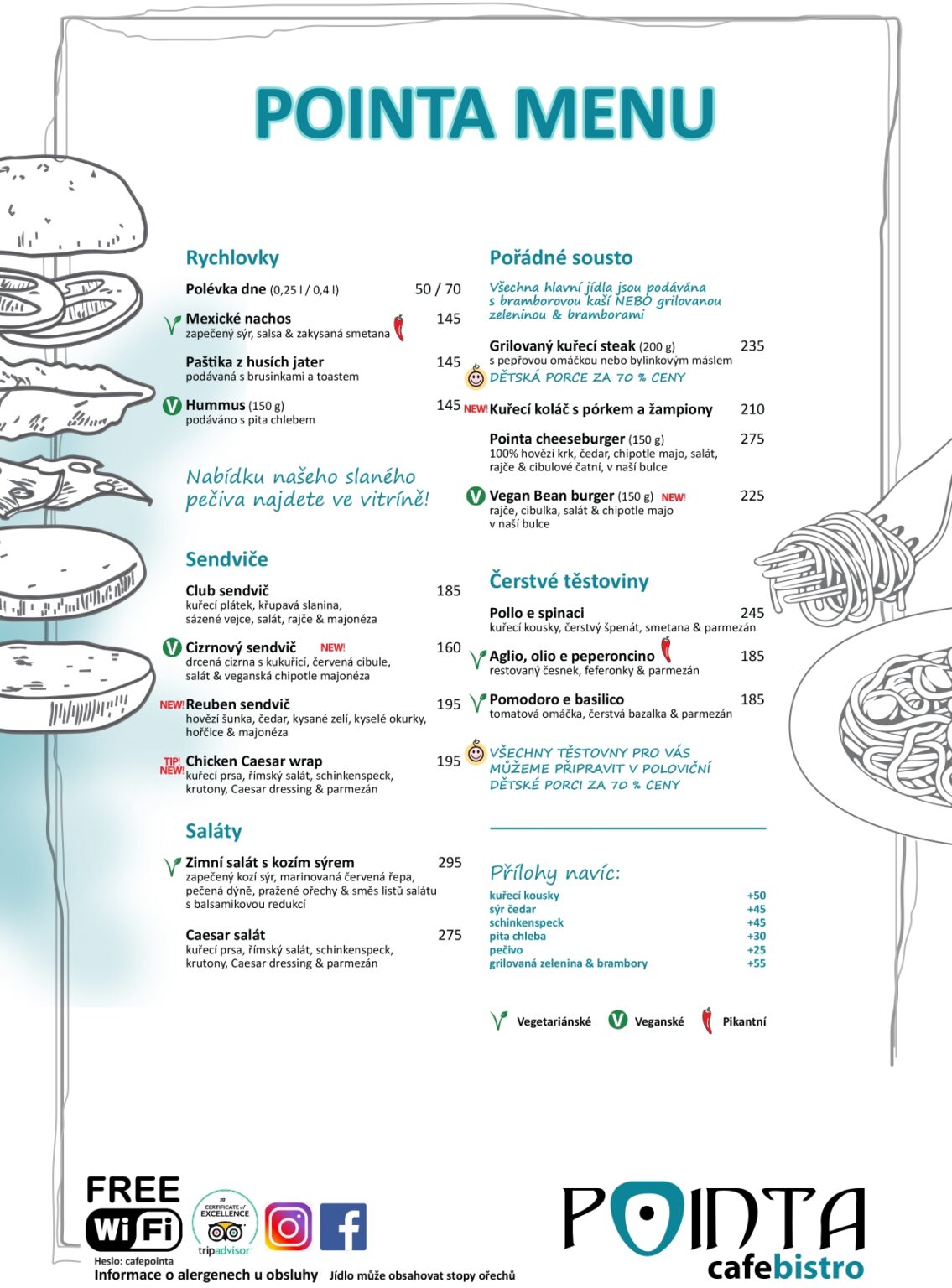 Menu – Cafe & Bistro Pointa